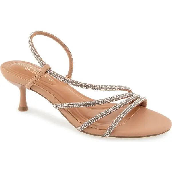 Christian Siriano Embellished Slingback Sandals