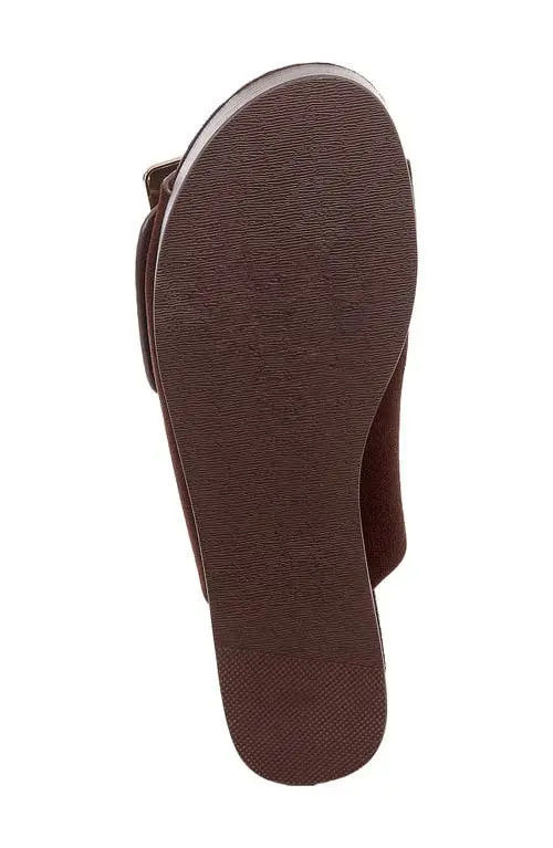 KELSI DAGGER BROOKLYN Dover Platform Slide Sandal - Warm Brown