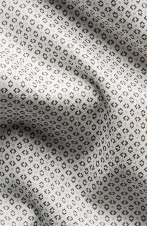 Eton Slim Fit Geometric Print Dress Shirt - Light Grey