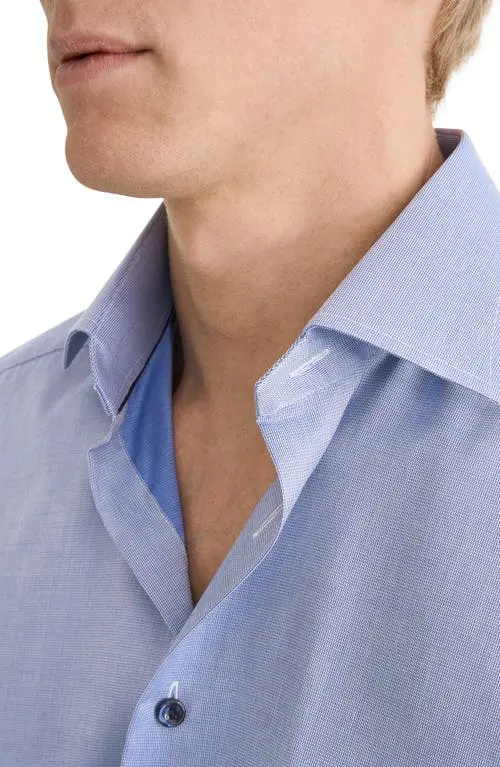 Eton Slim Fit Textured Dress Shirt