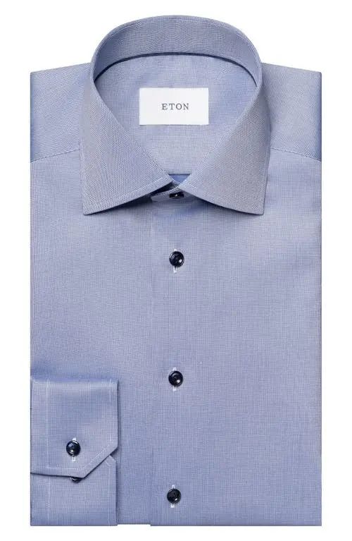 Eton Slim Fit Textured Dress Shirt