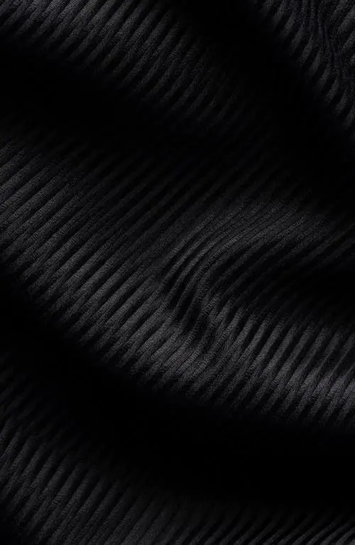 Eton Slim Fit Diagonal Weave Dress Shirt - Black