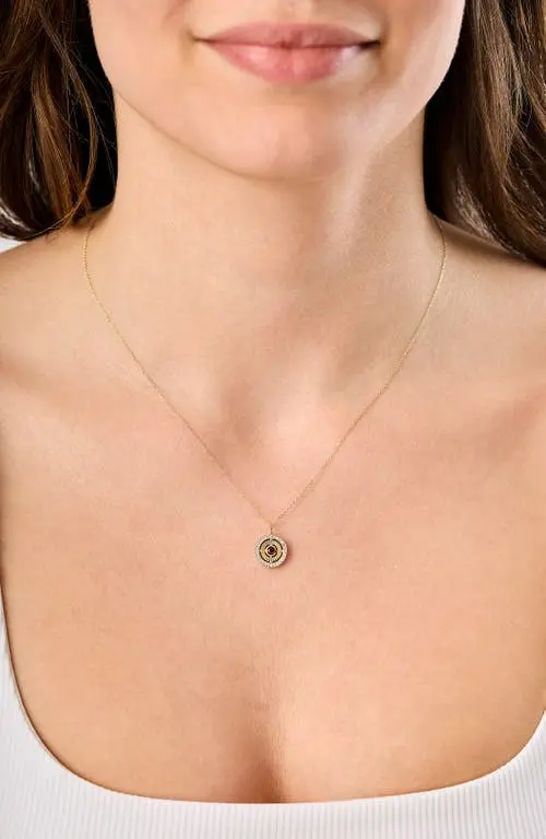 Bony Levy 18k Gold Gemstone And Diamond Pendant Necklace