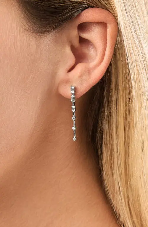 Bony Levy 18k Gold Diamond Linear Drop Earrings