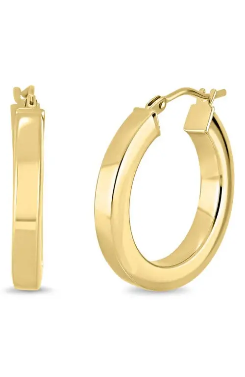 Bony Levy 14k Gold Square Tube Hoop Earrings - Yellow