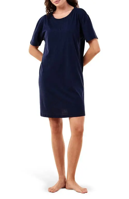 PAPINELLE Ada Knit Midi Nightgown - Navy