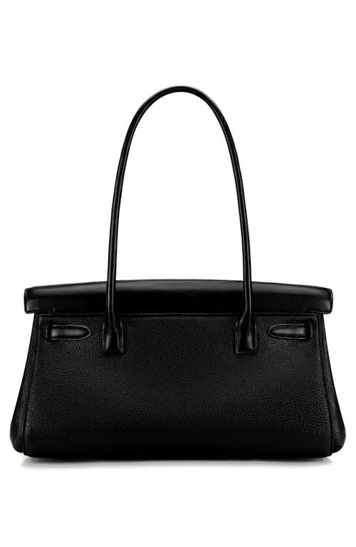 Jw Pei Yara Faux Leather Shoulder Bag - Black Lychee Pattern
