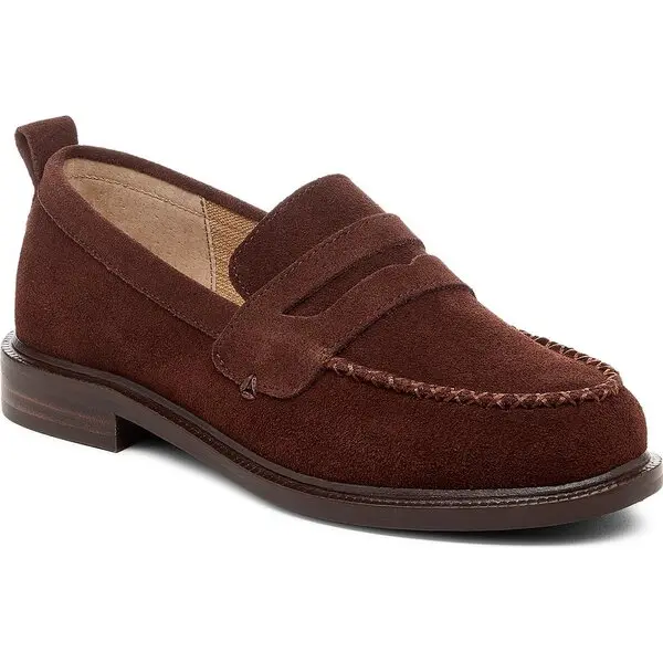 KELSI DAGGER BROOKLYN Lens Penny Loafer - Warm Brown