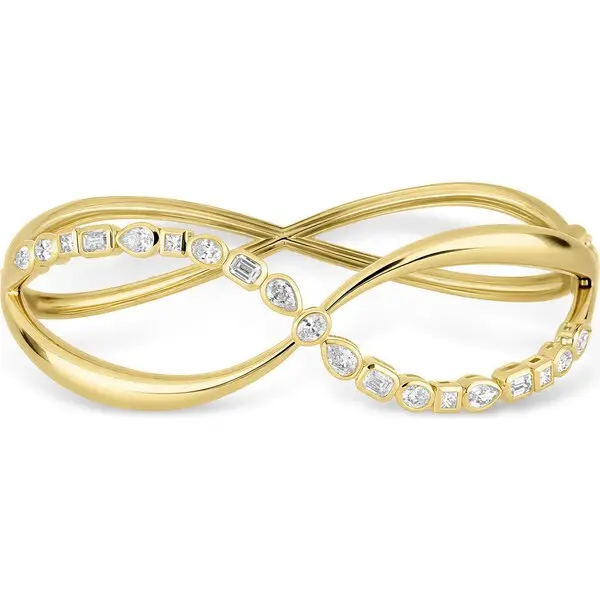 Bony Levy Maya Diamond Crossover Bangle Bracelet