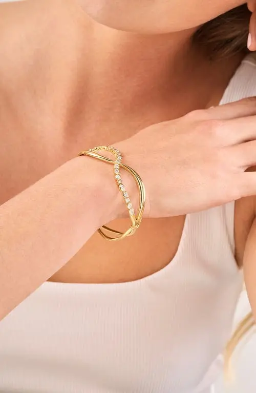 Bony Levy Maya Diamond Crossover Bangle Bracelet