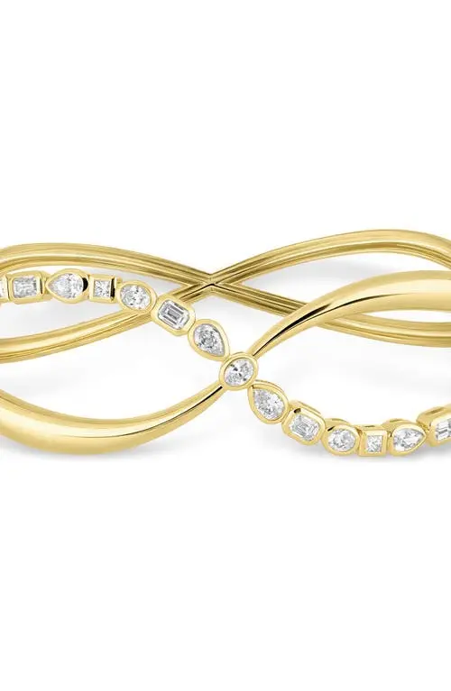 Bony Levy Maya Diamond Crossover Bangle Bracelet