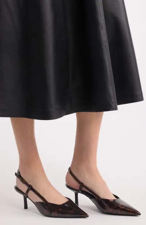 Nordstrom Lana Pointed Toe Slingback Pump - Brown Tortoise