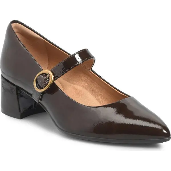 SOFFT Stacy Pointed Toe Mary Jane Pump - Chocolate