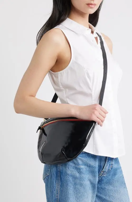 Clare V. Grande Fanny Leather Belt Bag - Black Glace