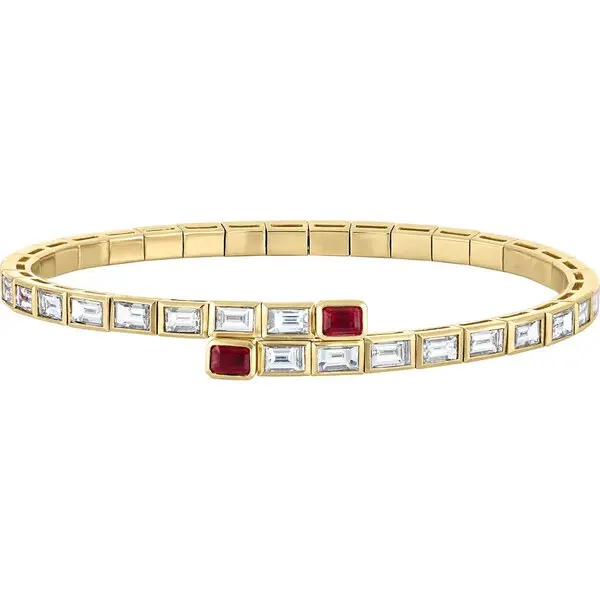 Bony Levy El Mar Ruby & Diamond Flex Bangle Bracelet - Yellow