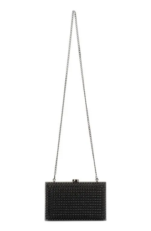 OLGA BERG Manuela Hotfix Frame Clutch - Black