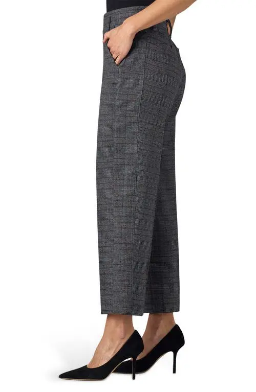 Wit & Wisdom Plaid High Waist Straight Leg Ankle Trousers