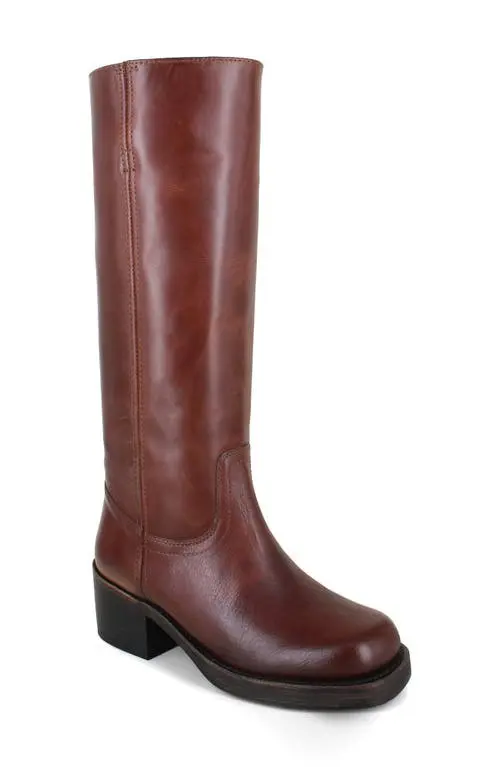 ZIGI High Boot - Cognac Leather