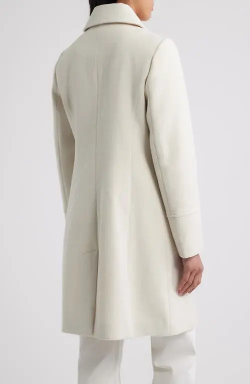 CECE DUPRAZ Textured Flap Pocket Coat - Ivory