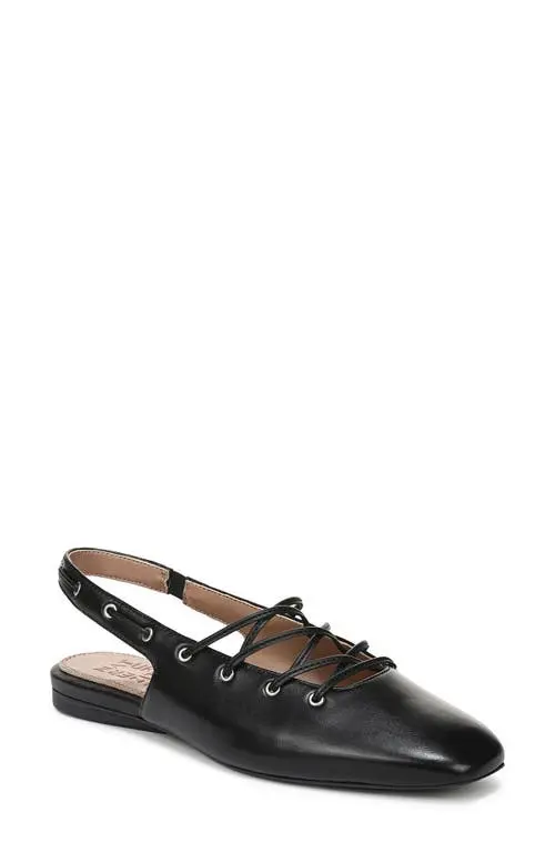 Naturalizer Cove Slingback Flat - Black Leather