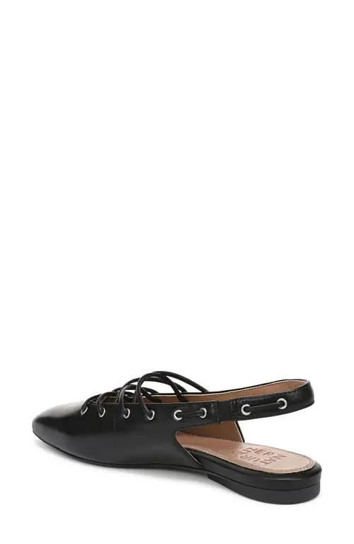 Naturalizer Cove Slingback Flat - Black Leather