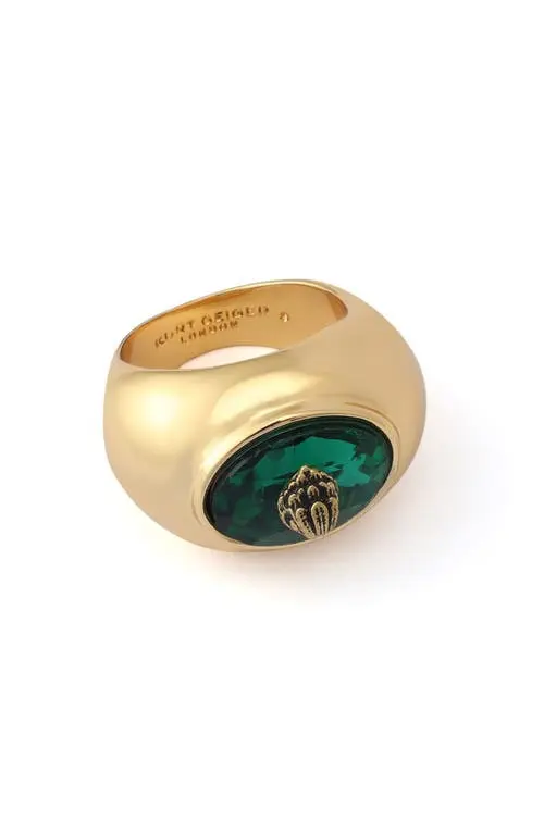 Kurt Geiger Bezel Stone Cocktail Ring