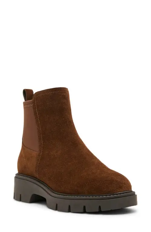 Blondo Kyra Waterproof Lug Sole Chelsea Boot - Chocolate Suede