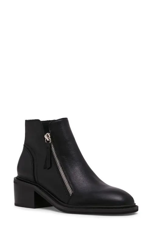 Blondo Lilani Waterproof Block Heel Bootie - Black Leather