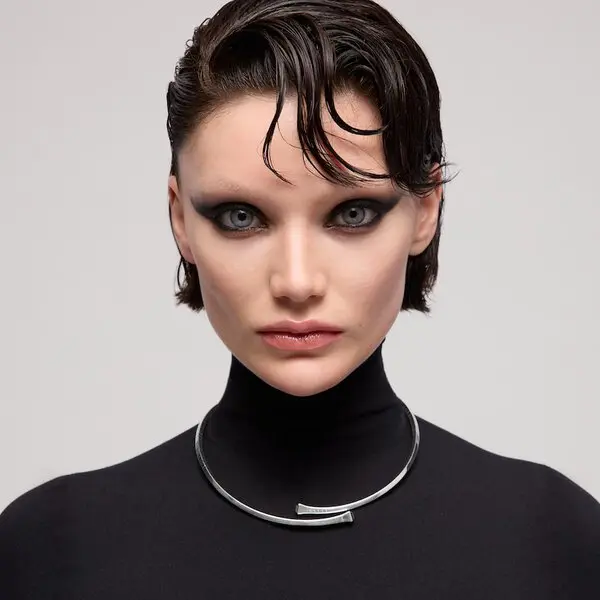 Gucci Chiodo Flexible Choker Necklace In Sterling Silver - One-color