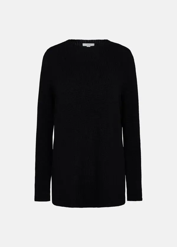 Vince Wool-cashmere Tunic Sweater - Black