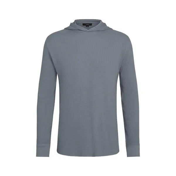Vince Cotton Thermal Hoodie - Blue Spruce