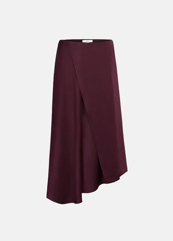 Vince Draped Satin Skirt