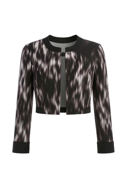 CONQUISTA Print Bolero - Black
