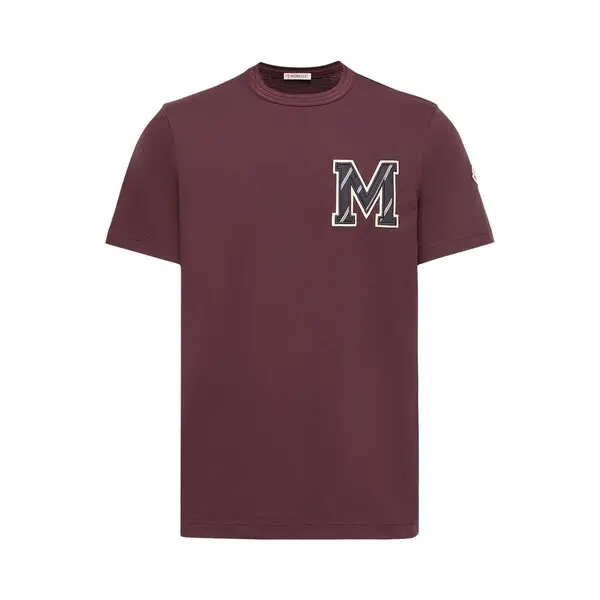 Moncler Short-sleeve T-shirt 'burgundy - Red