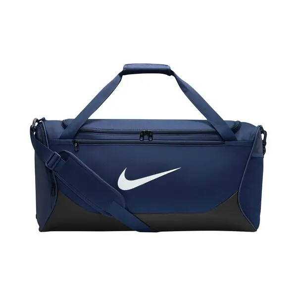 Nike 60l Medium Brasilia Duffel Bag 'midnight Navy/black/white - Blue
