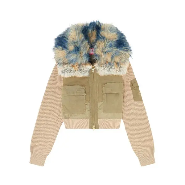 DIESEL® G-ustav Bomber Jacket 'beige - Cream