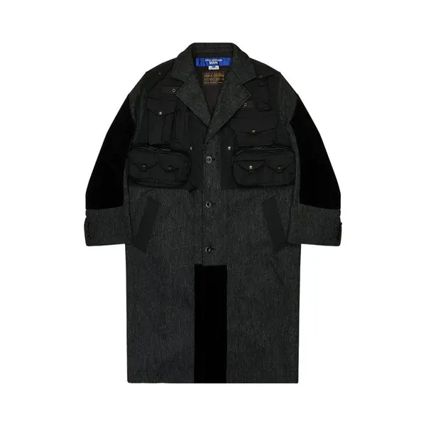 Junya Watanabe X Filson Tweed Coat With Pockets - Black