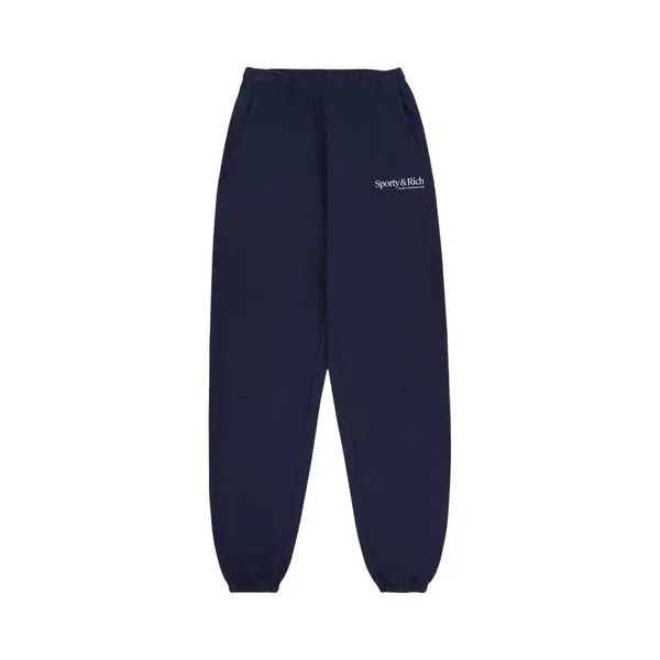 SPORTY & RICH Modern Sweatpants 'dark Navy/white - Blue