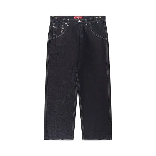 Junya Watanabe Linen Denim Trousers 'denim - Blue