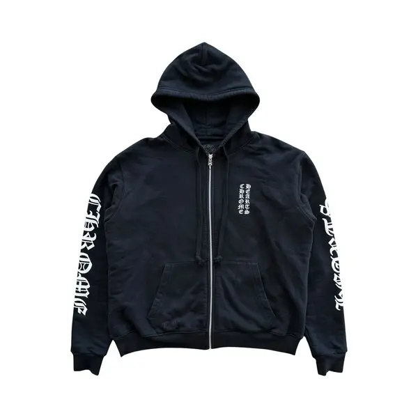 Chrome Hearts Vertical Logo Thermal Lined Zip Up