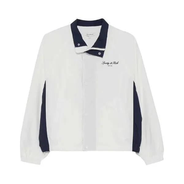 SPORTY & RICH Signature Ny Contrast Jacket - White