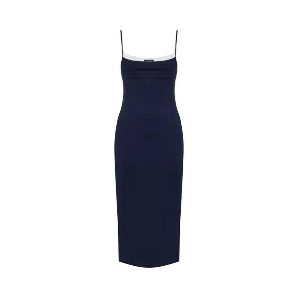 Miu Miu Jersey Stretch Abito 'bleu - Blue