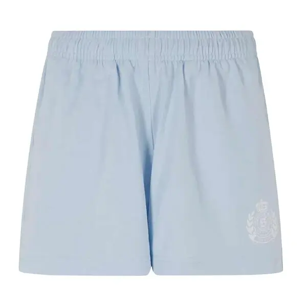 SPORTY & RICH Ny Crest Disco Shorts 'ciel - Blue
