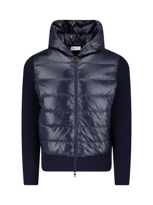 Moncler Padded Virgin Wool Cardigan