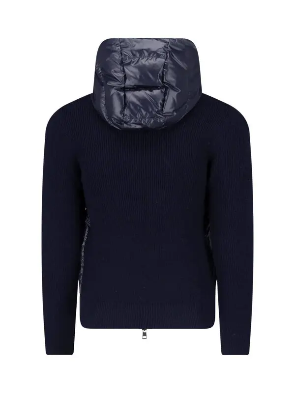 Moncler Padded Virgin Wool Cardigan