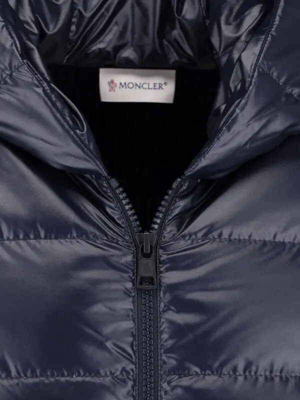 Moncler Padded Virgin Wool Cardigan
