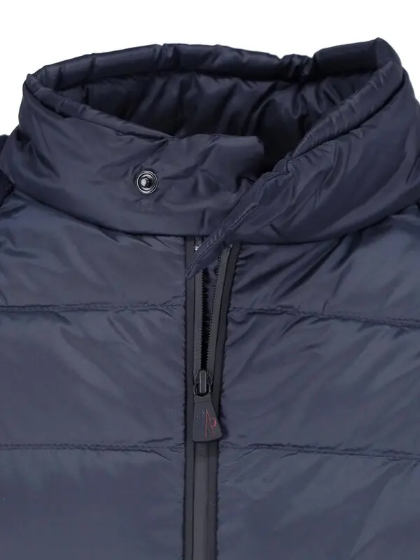 Moncler Padded Virgin Wool Cardigan With Hood