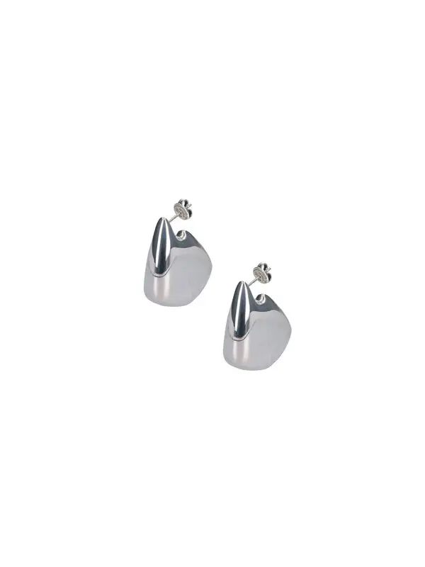 Bottega Veneta Small Earrings "fin - Silver