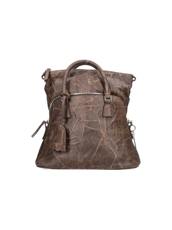 MAISON MARGIELA Mini Handbag "5 Ac Soft - Brown