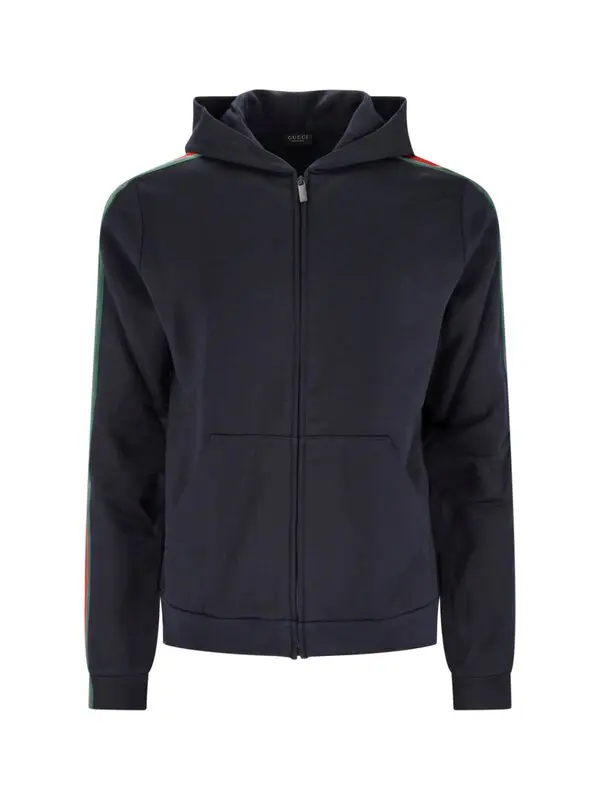 Gucci Zip Hoodie "web" Silk